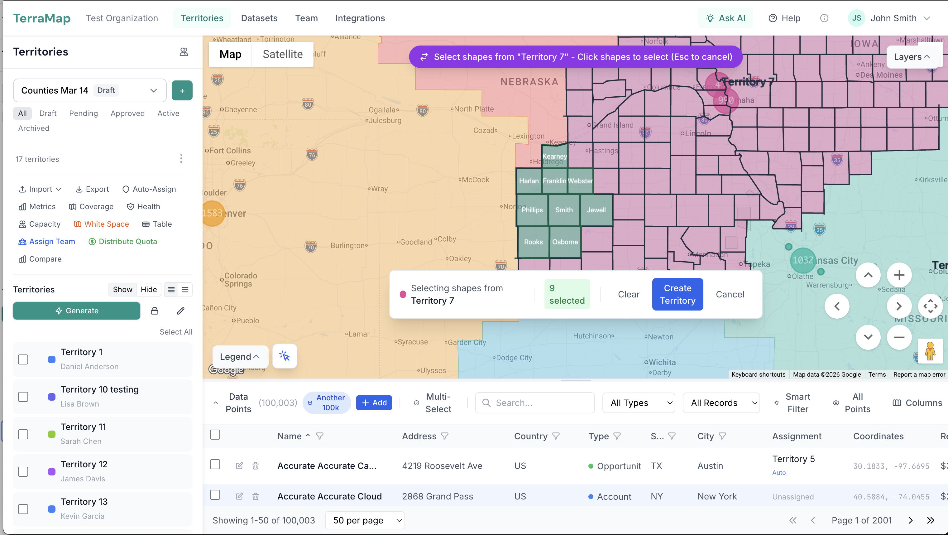 TerraMap — Territory Planning Software for Sales & Field Service Teams